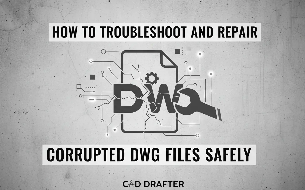 How To Troubleshoot And Repair Corrupted DWG Files Safely?